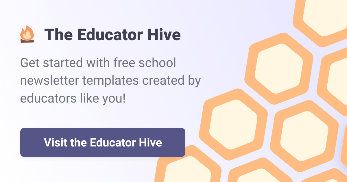 the-educator-hive-school-newsletter-templates-from-educators-on-smore