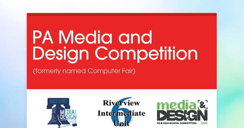 PA Media and Design Competition | Smore Newsletters