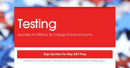 Testing | Smore Newsletters