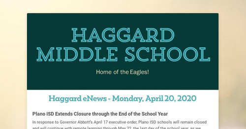 Haggard Middle School | Smore Newsletters