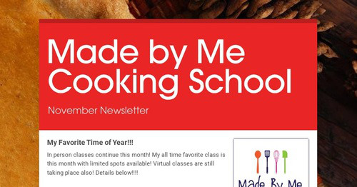Made by Me Cooking School | Smore Newsletters