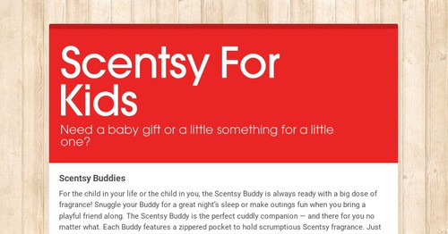Scentsy For Kids | Smore Newsletters