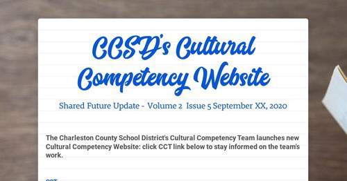 CCSD's Cultural Competency Website | Smore Newsletters
