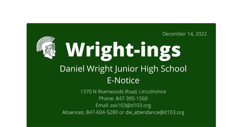 Daniel Wright Junior High School