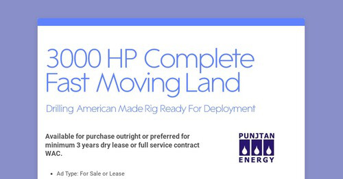 3000 HP Complete Fast Moving Land | Smore Newsletters