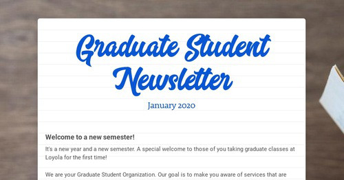 Graduate Student Newsletter