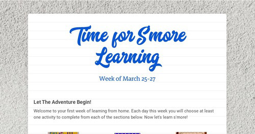 Time for S'more Learning | Smore Newsletters