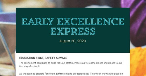 Early Excellence Express | Smore Newsletters