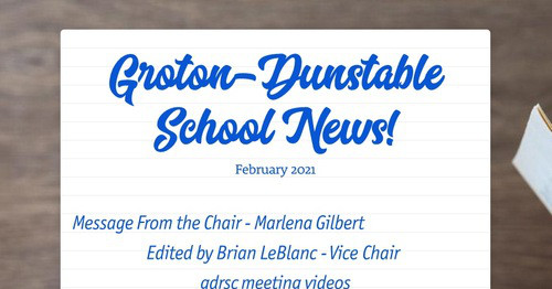 Groton-Dunstable School News! | Smore Newsletters for Education