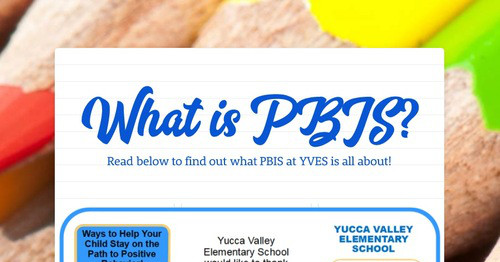 What is PBIS? | Smore Newsletters for Education