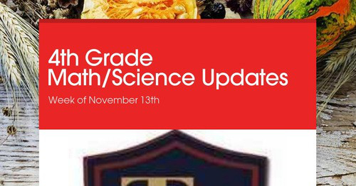 4th Grade Math/Science Updates | Smore Newsletters
