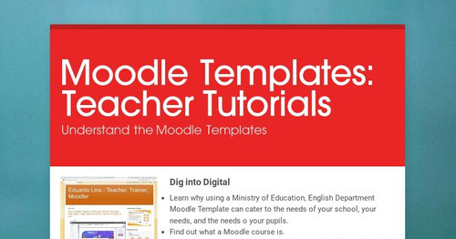 Moodle Templates: Teacher Tutorials | Smore Newsletters