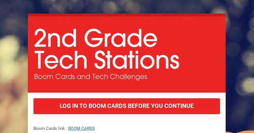 2nd Grade Tech Stations | Smore Newsletters