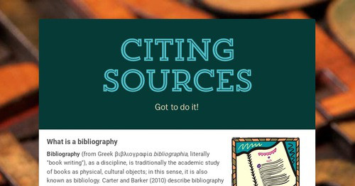 Citing Sources | Smore Newsletters for Education