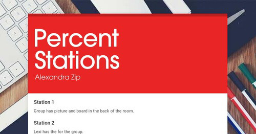 Percent Stations | Smore Newsletters
