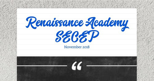 Renaissance Academy SECEP | Smore Newsletters