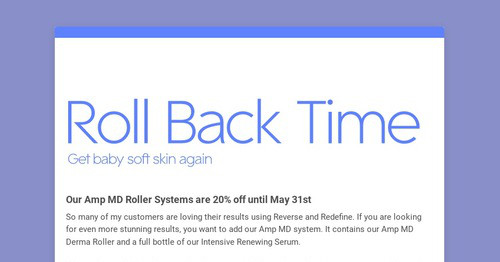 Roll Back Time | Smore Newsletters