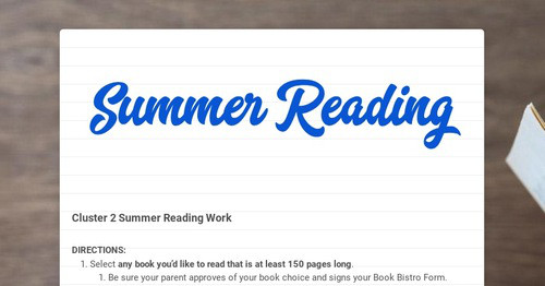 Summer Reading | Smore Newsletters