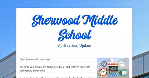 Sherwood Middle School | Smore Newsletters