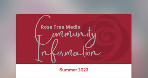 Rose Tree Media School District | Smore Newsletters