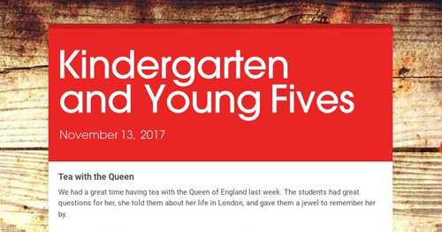 Kindergarten and Young Fives | Smore Newsletters