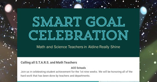 SMART Goal Celebration | Smore Newsletters