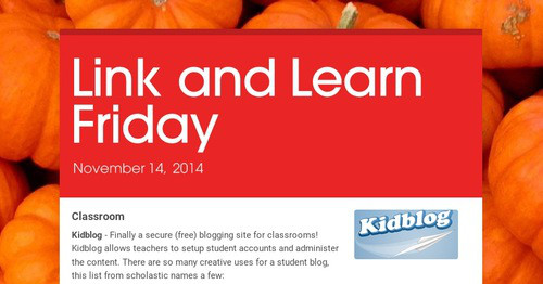 Link and Learn Friday | Smore Newsletters