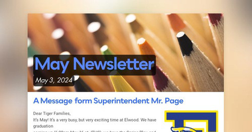May Newsletter | Smore Newsletters