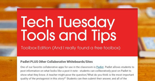 Tech Tuesday Tools and Tips | Smore Newsletters