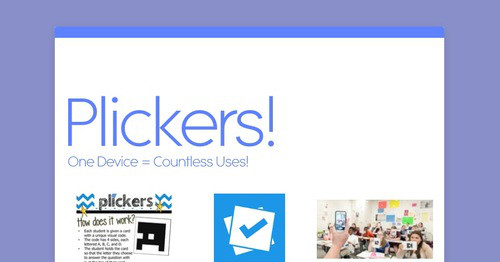 Plickers! | Smore Newsletters
