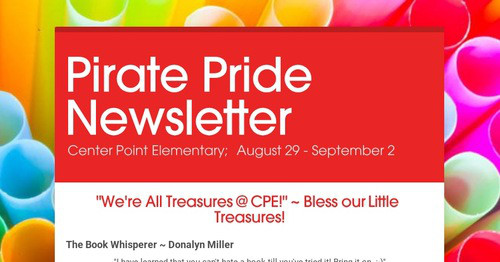 Pirate Pride Newsletter | Smore Newsletters for Education