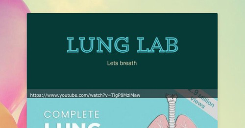 Lung Lab | Smore Newsletters