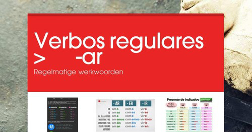 Verbos regulares > -ar | Smore Newsletters for Education