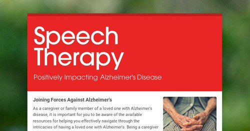 Speech Therapy | Smore Newsletters