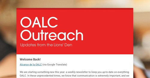 OALC Outreach | Smore Newsletters