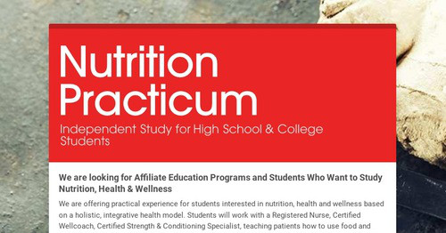 Nutrition Practicum | Smore Newsletters