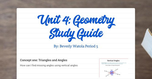 Unit 4: Geometry Study Guide | Smore Newsletters