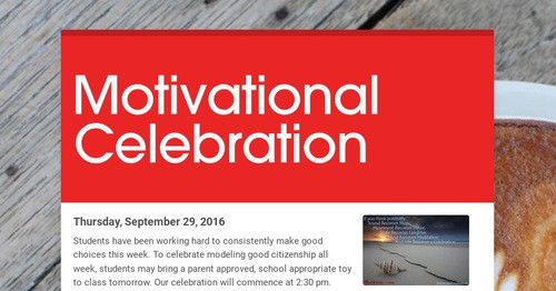 Motivational Celebration | Smore Newsletters