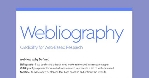 Webliography | Smore Newsletters
