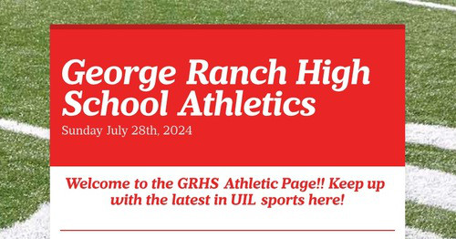 George Ranch High School Athletics | Smore Newsletters for Education