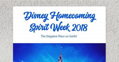 Disney Homecoming Spirit Week 2018