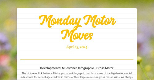Monday Motor Moves | Smore Newsletters