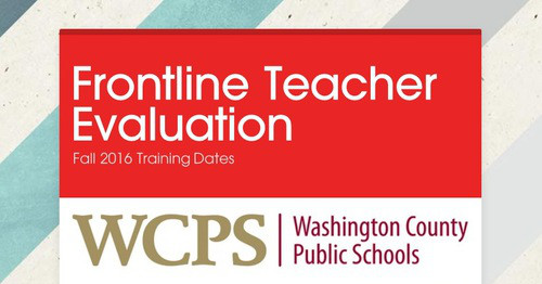 Frontline Teacher Evaluation | Smore Newsletters