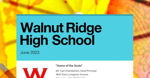 Walnut Ridge High School | Smore Newsletters