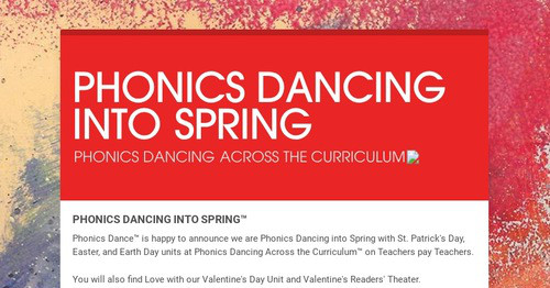 PHONICS DANCING INTO SPRING | Smore Newsletters