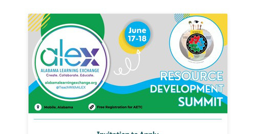 ALEX Resource Development Summit ️ | Smore Newsletters for Education