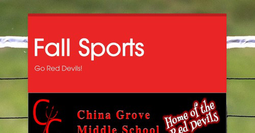 Fall Sports | Smore Newsletters