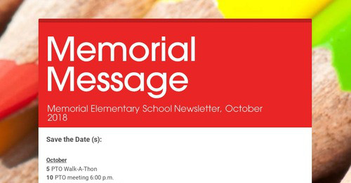 Memorial Message | Smore Newsletters