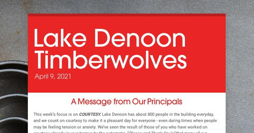 Lake Denoon Timberwolves | Smore Newsletters for Education