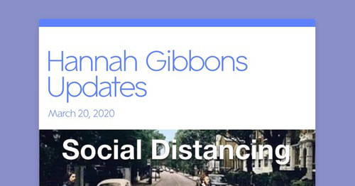 Hannah Gibbons Updates | Smore Newsletters